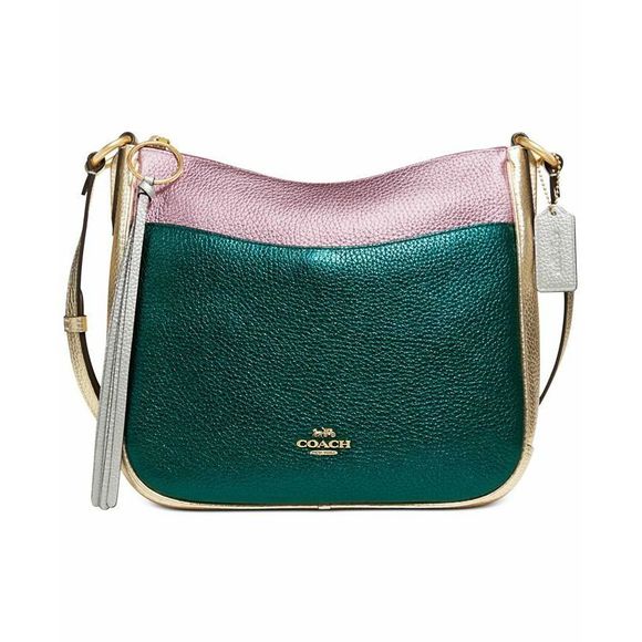 Coach | Bags | Coach Metallic Colorblock Leather Chaise Authentic ...